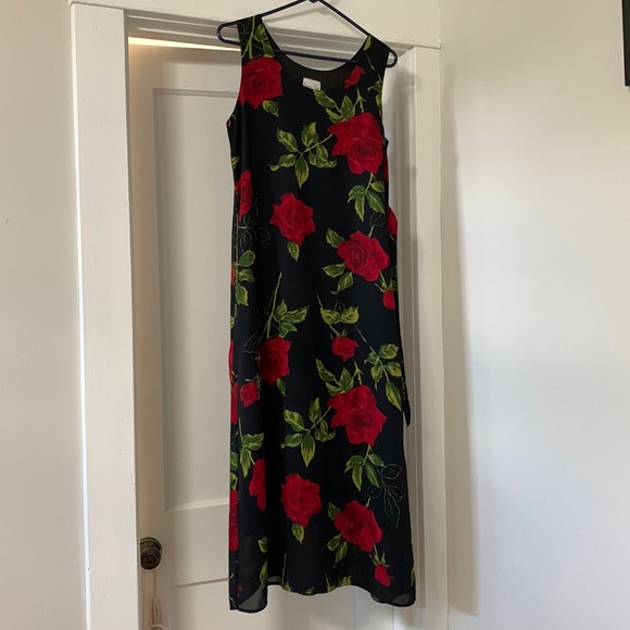 Connie Choi | Dresses | Vintage Connie Choi Rose Maxi Dress | Poshmark